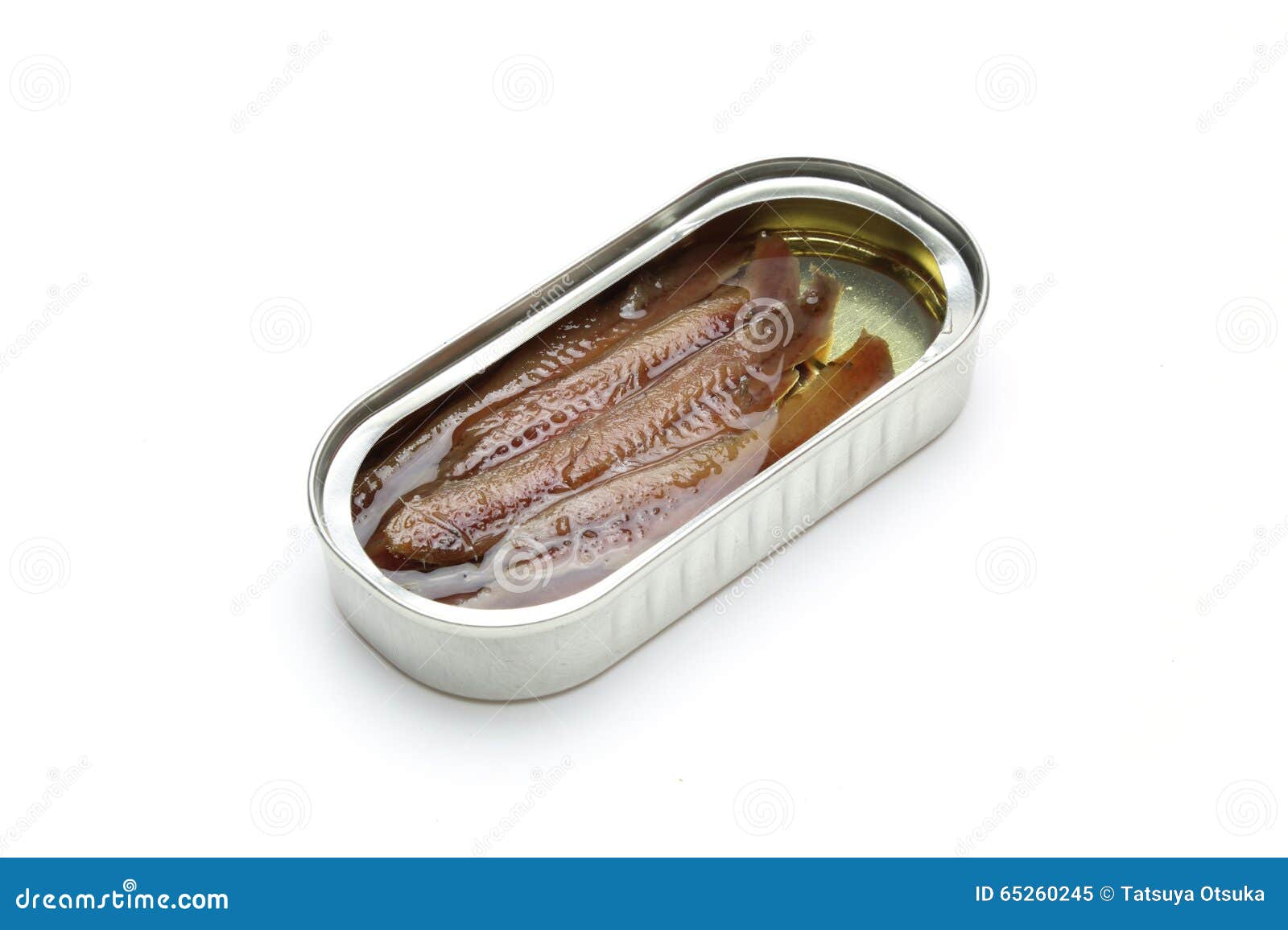 Anchovy in can stock image. Image of food, studio, fish - 65260245