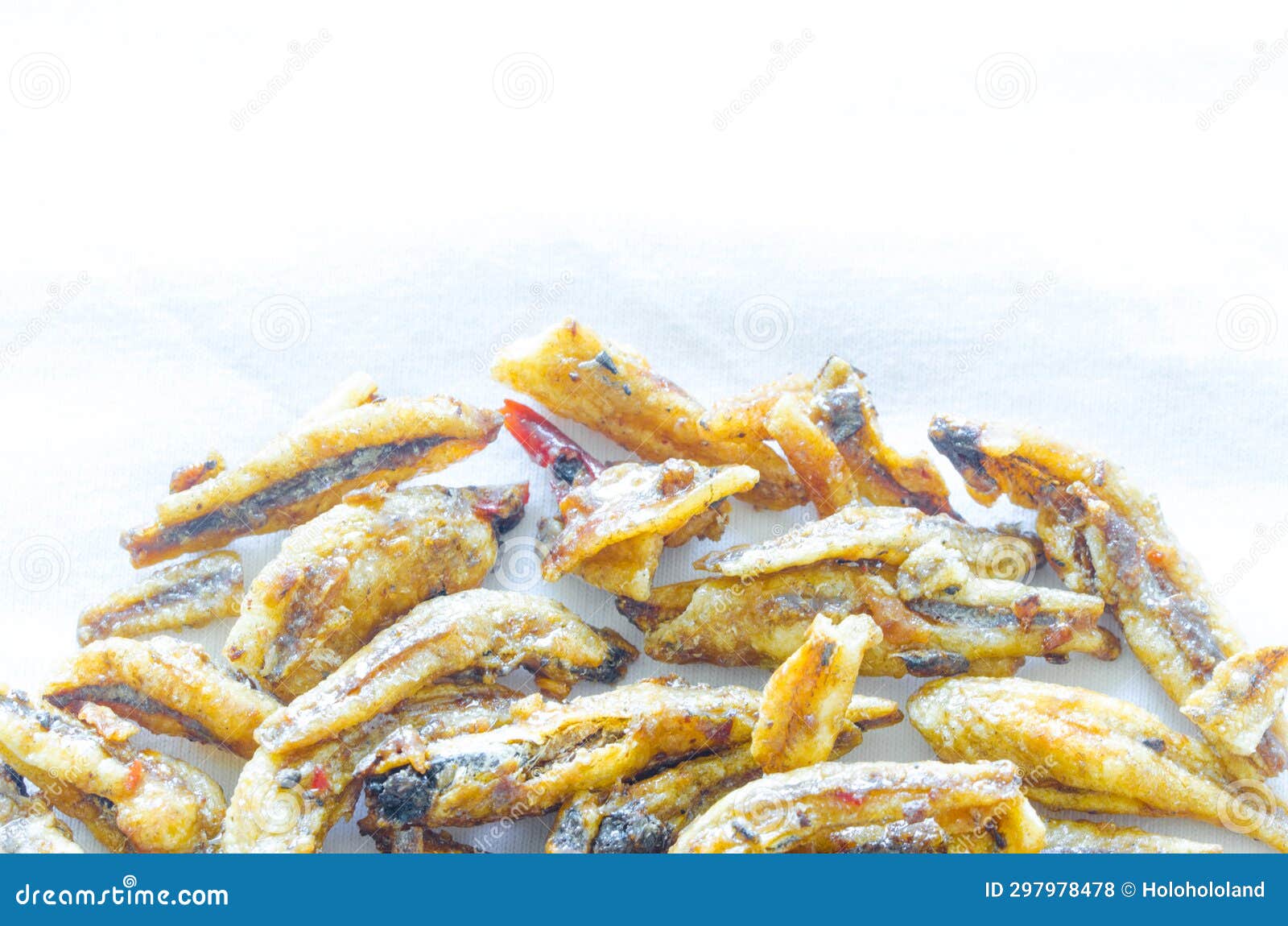 Anchovy fish stock photo. Image of close, protein, crispy - 297978478