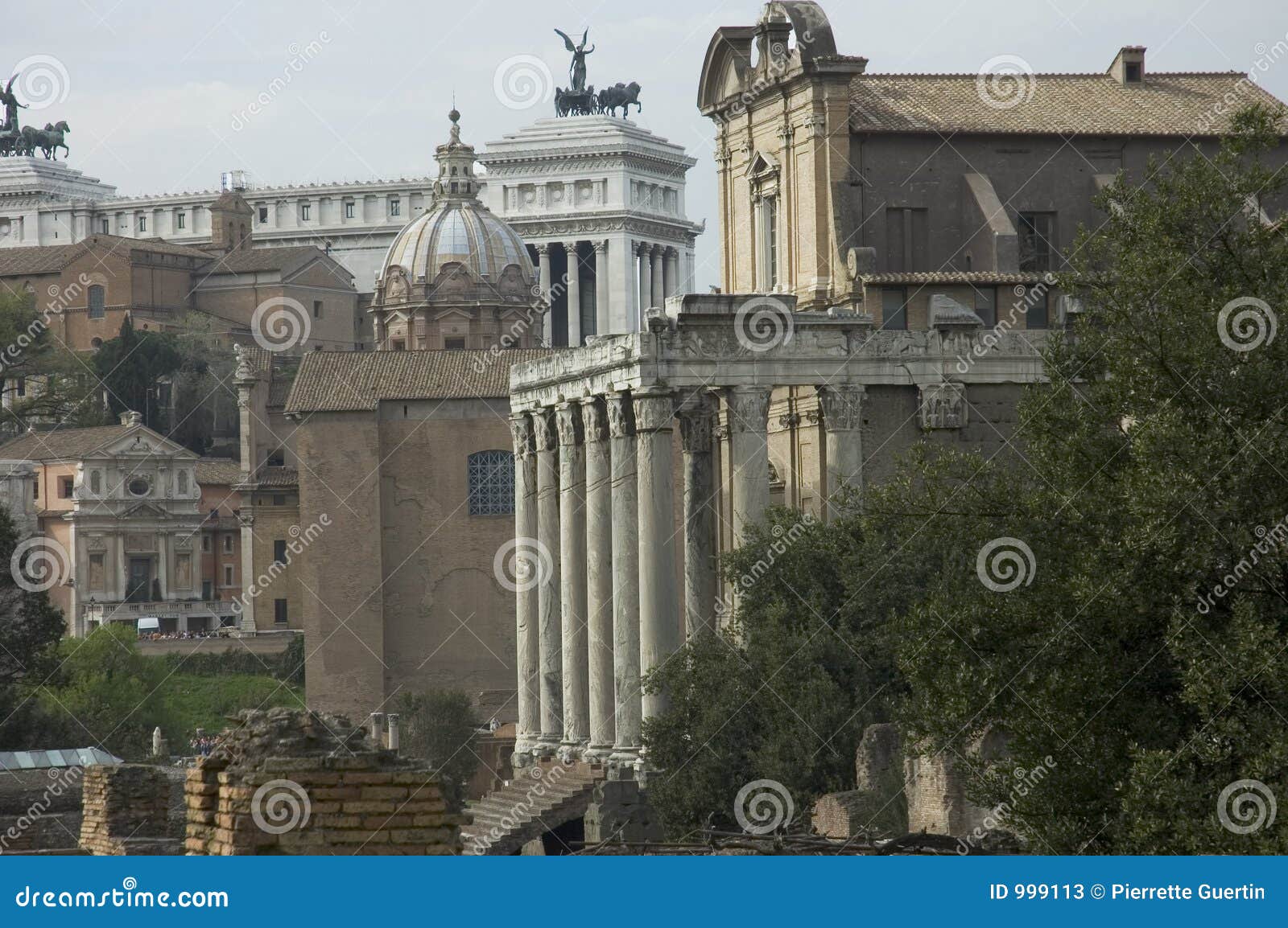 Ancien and Modern Architecture Mix Stock Image - Image of roman ...