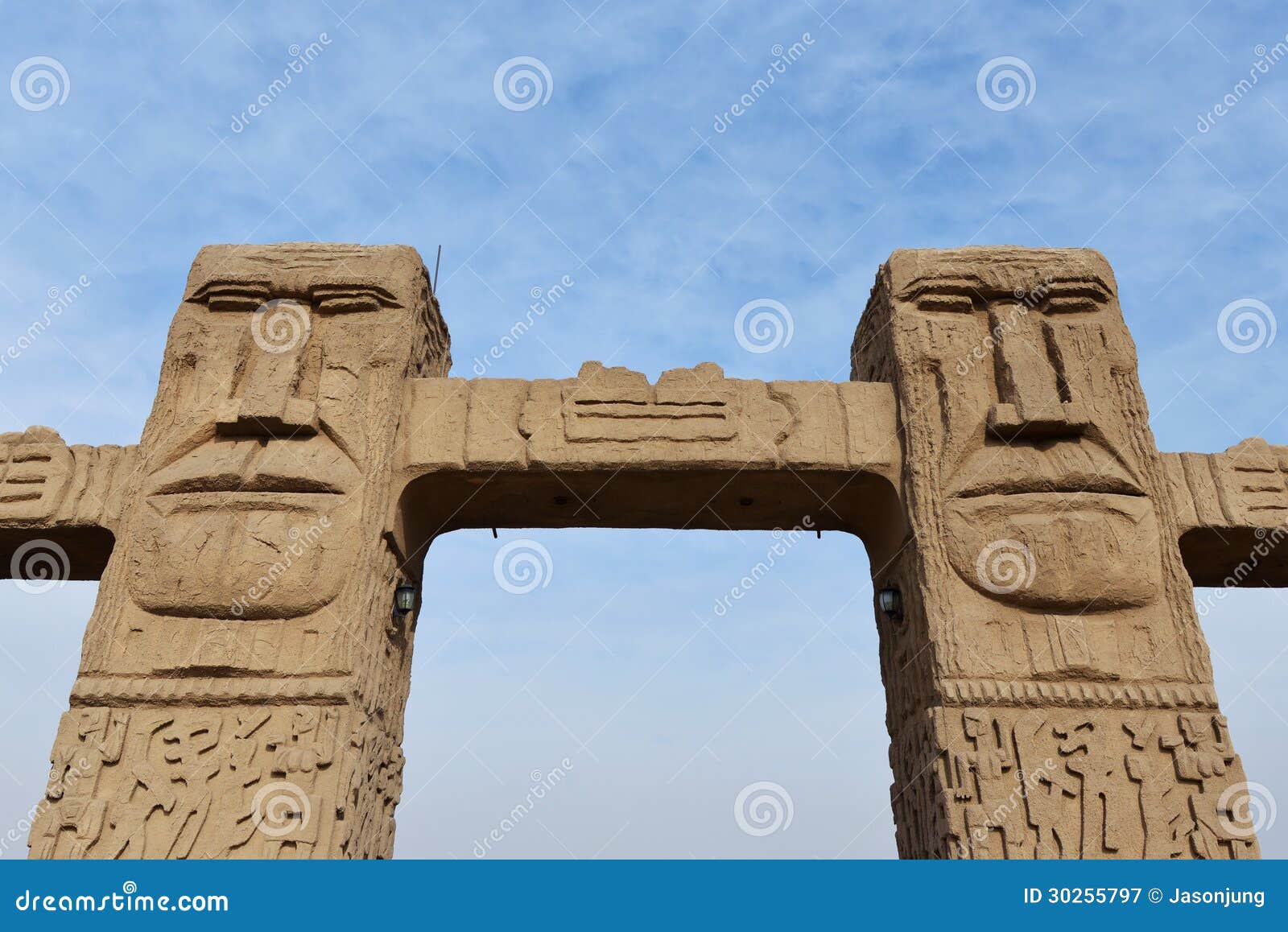 Ancient monument totem stock image. Image of palace, architecture ...