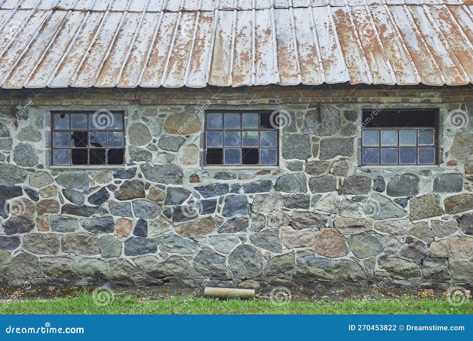 Ancient Abandoned Stone Building in the Evening Denmark Stock Photo ...