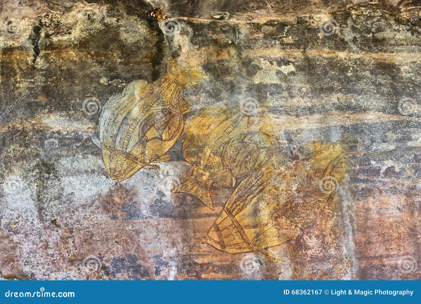 Ancient Aboriginal Rock Drawing Stock Image - Image of guideline ...