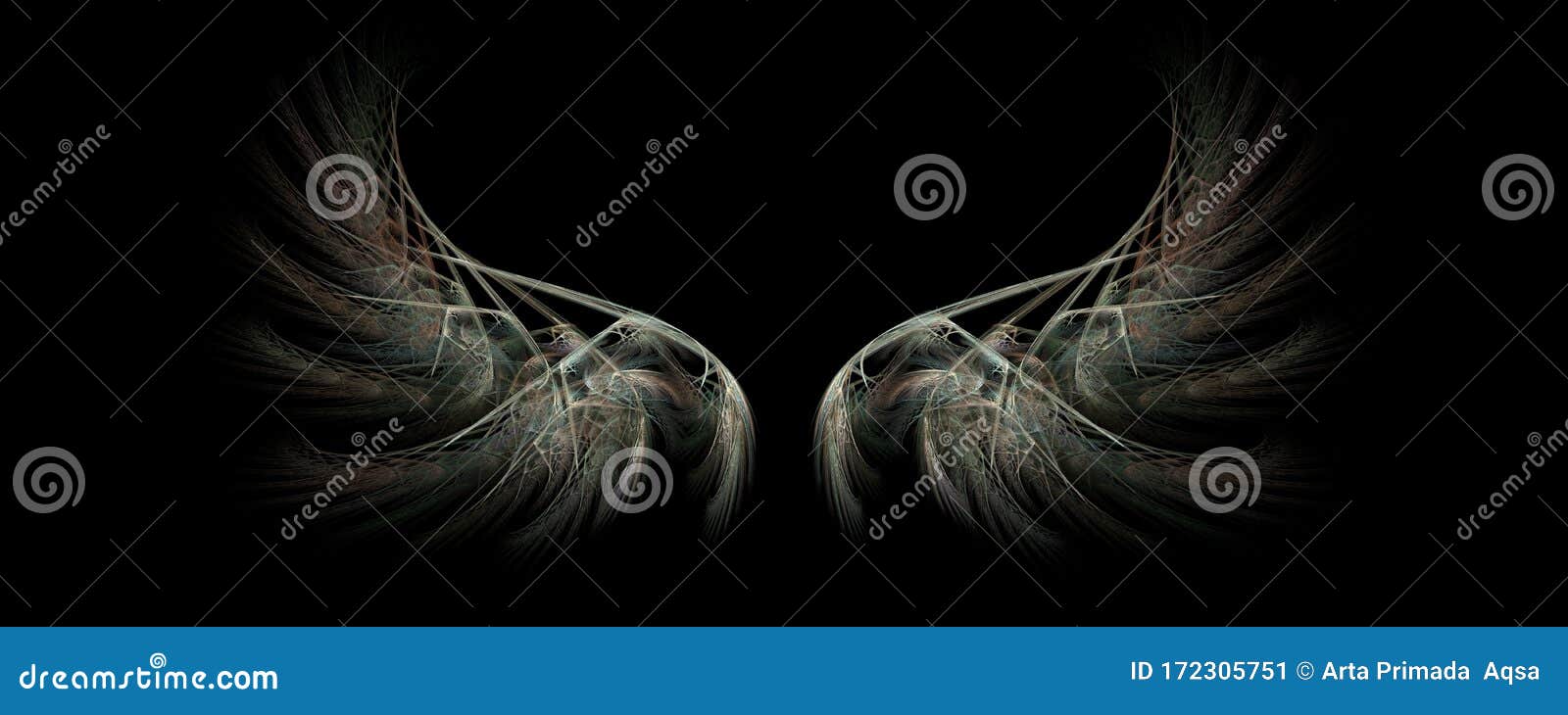 Ancient Abstract Wings Background Stock Illustration - Illustration of ...