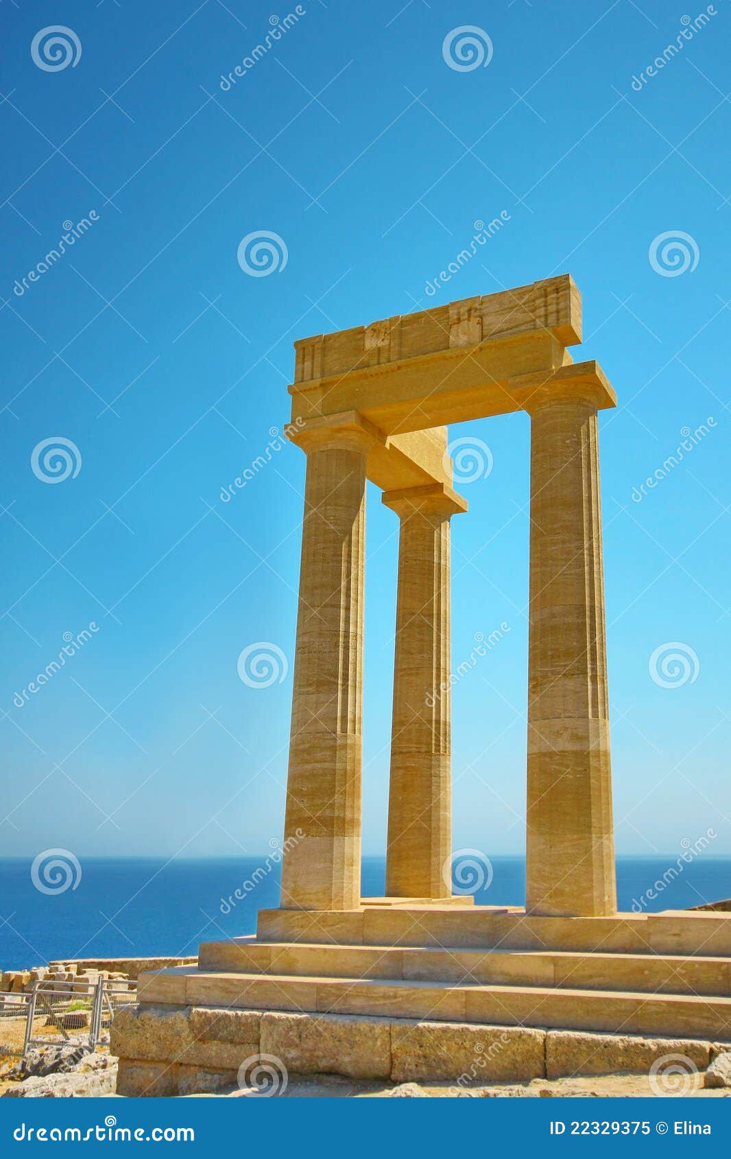 Ancient Acropolis in Rhodes. Greece Stock Image - Image of ancient ...