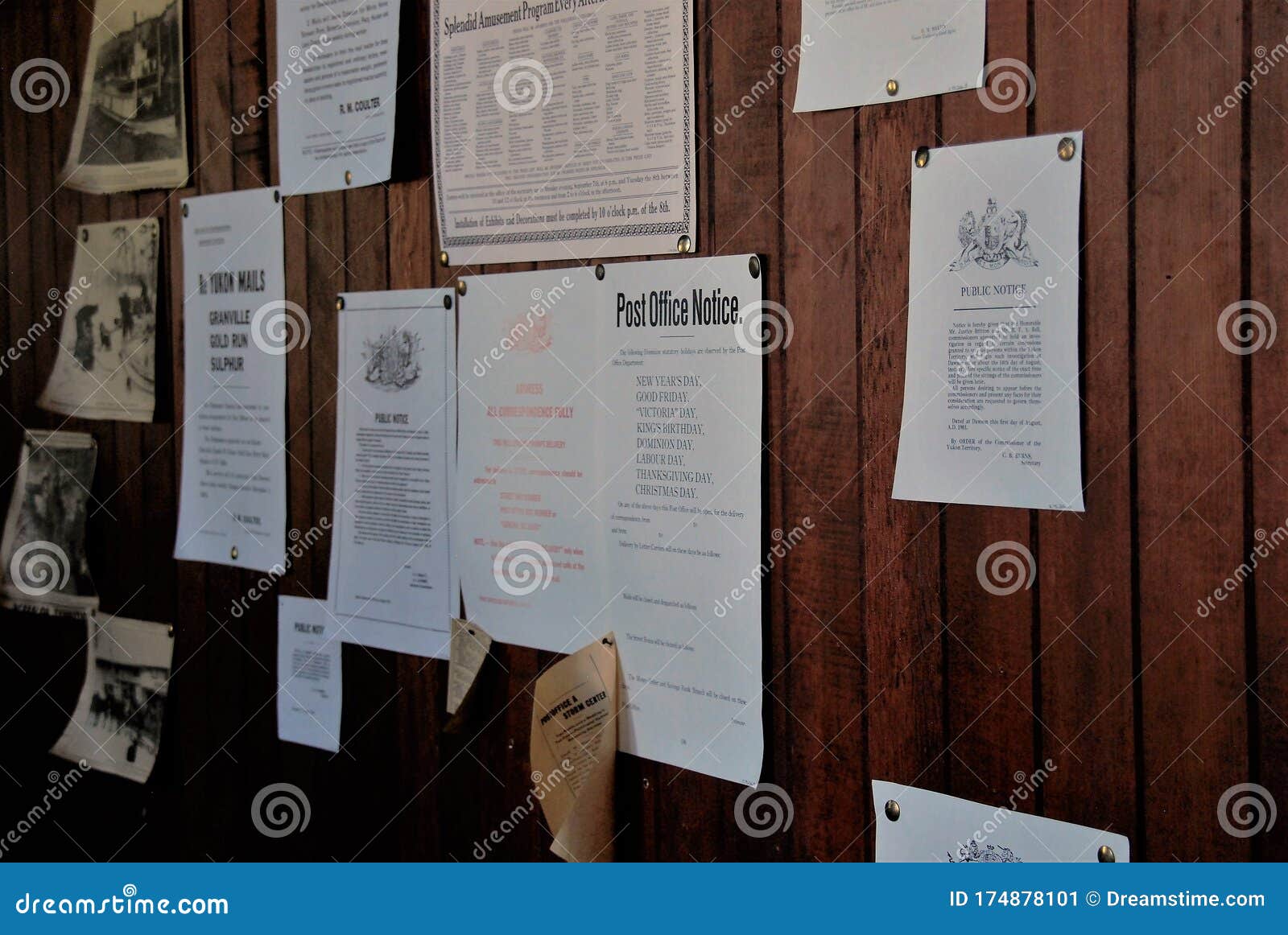 Ancient Administration Papers Post Office Stock Image - Image of ...