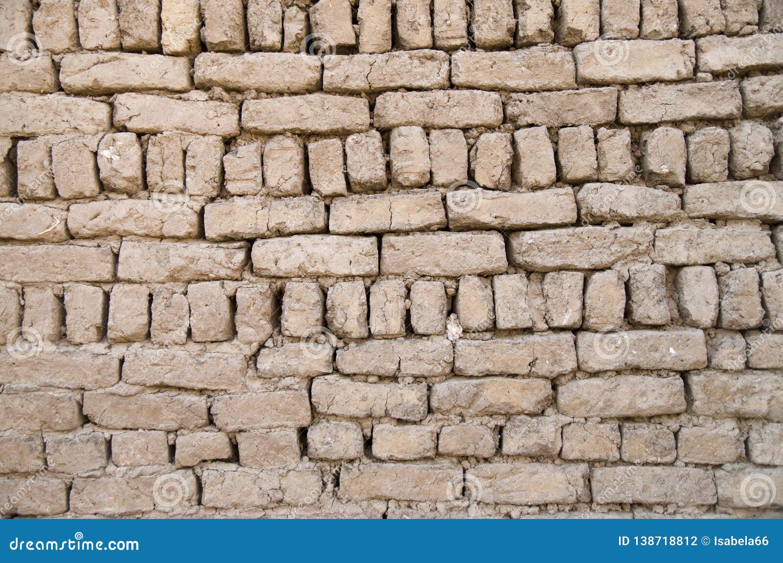 Ancient Adobe Wall Closeup, Egypt Stock Photo - Image of cracked ...