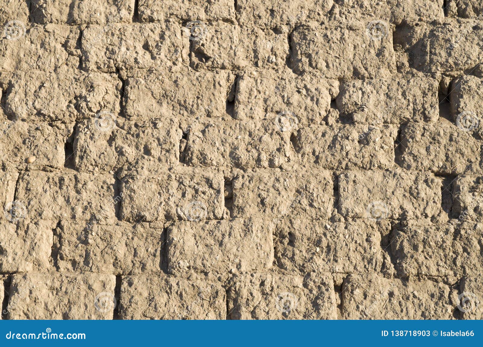 Ancient Adobe Wall Closeup, Egypt Stock Image - Image of grunge ...
