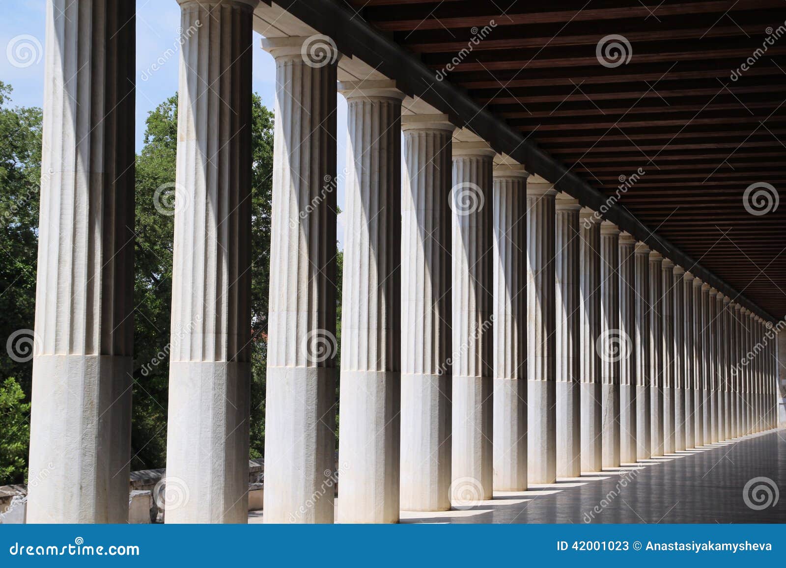 Ancient Agora of Athens stock image. Image of famous - 42001023