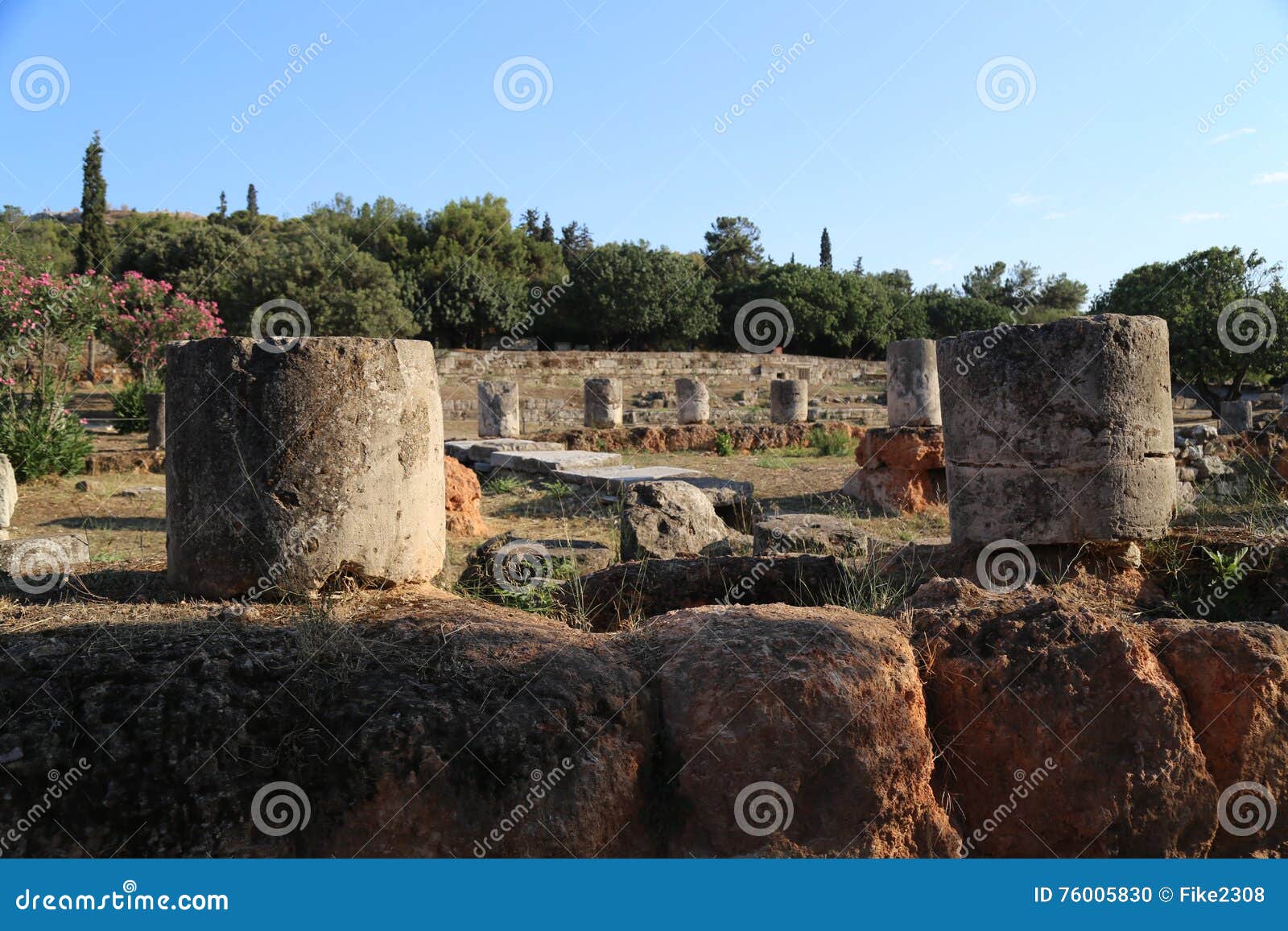 Ancient Agora of Athens stock photo. Image of greek, greece - 76005830