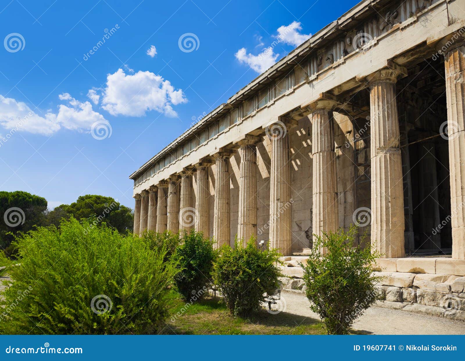 Ancient Agora at Athens, Greece Stock Image - Image of greek, greece ...