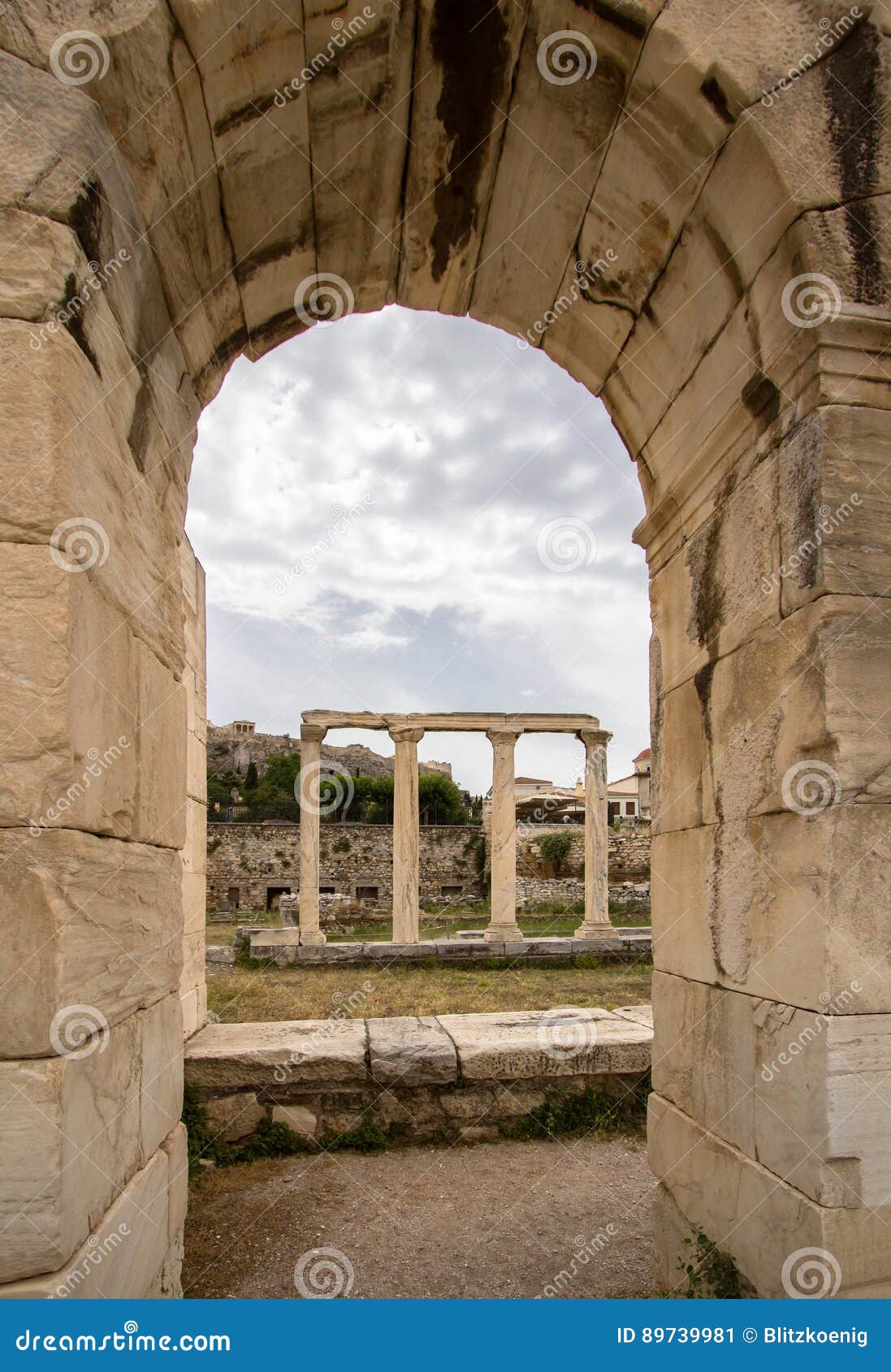 Ancient Agora, Athens, Greece Stock Image - Image of religion, stone ...