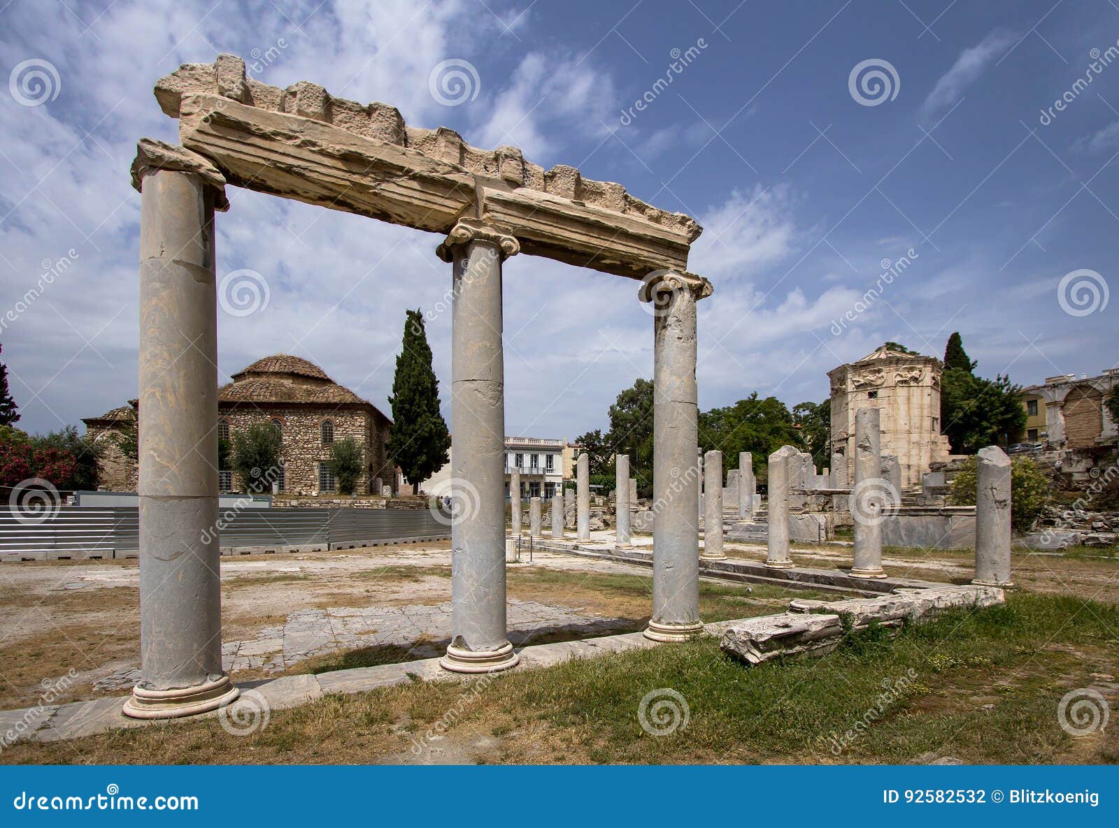 Ancient Agora, Athens, Greece Stock Photo - Image of city, greece: 92582532