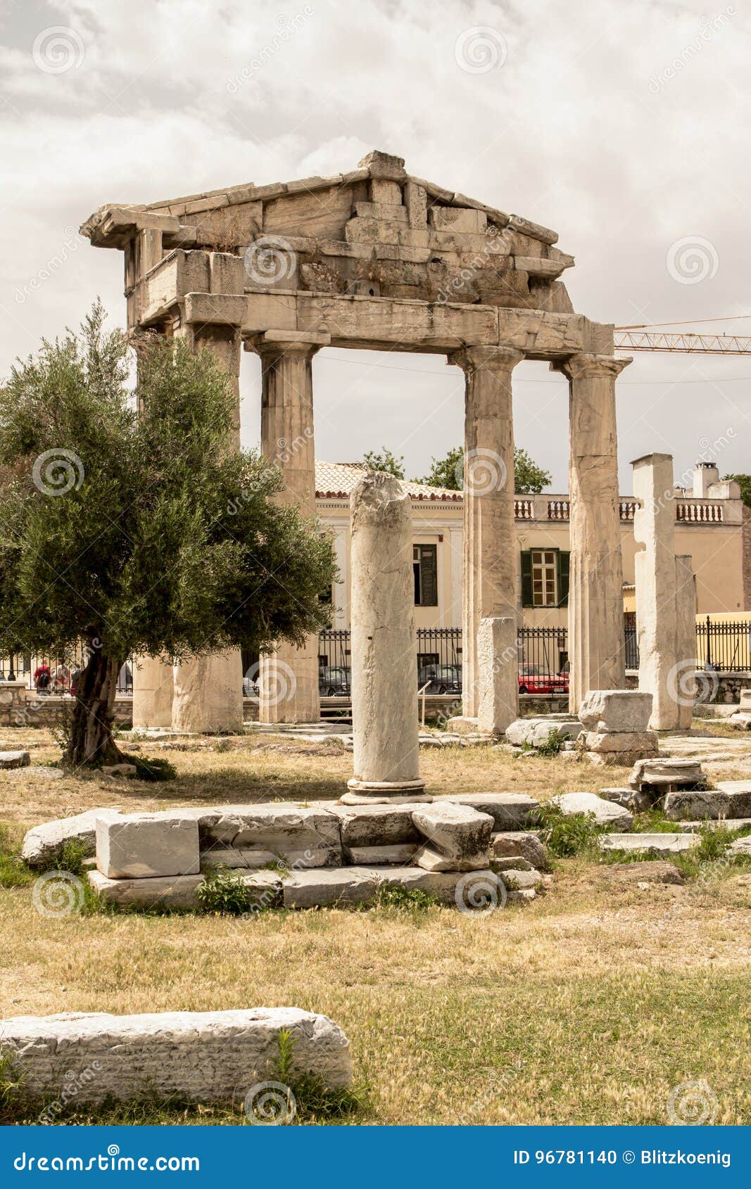 Ancient Agora, Athens, Greece Stock Photo - Image of architecture ...