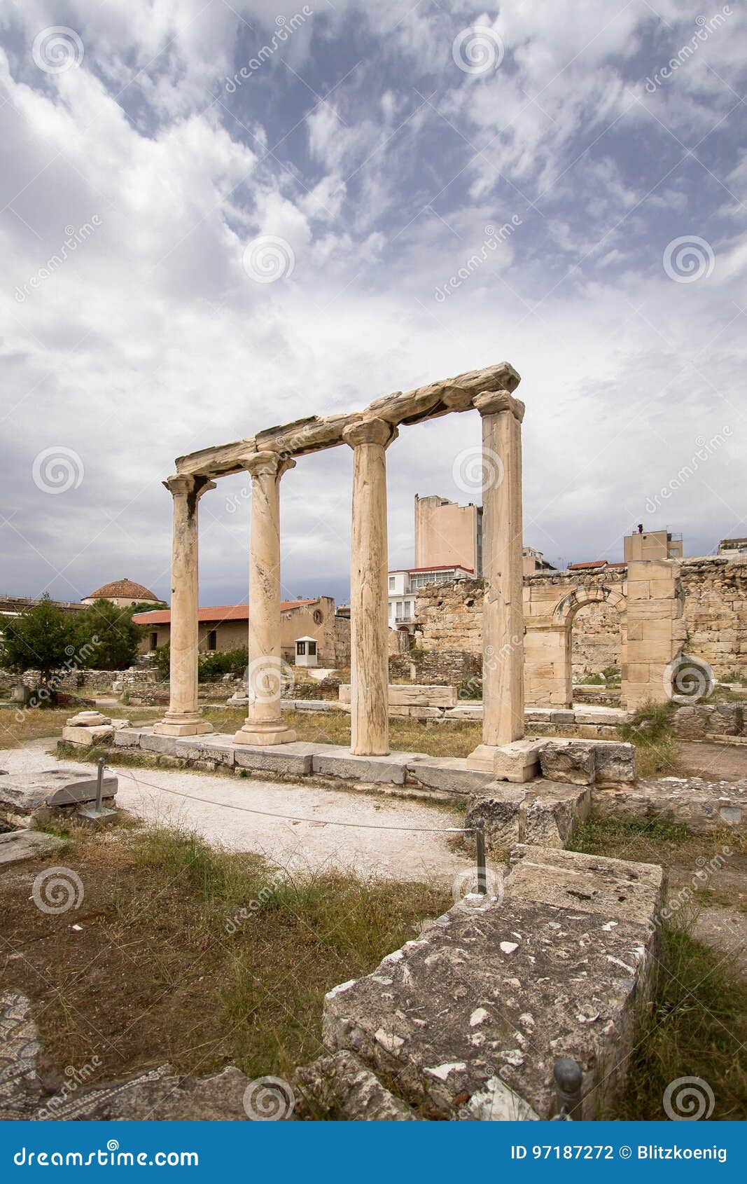 Ancient Agora, Athens, Greece Stock Photo - Image of marble ...