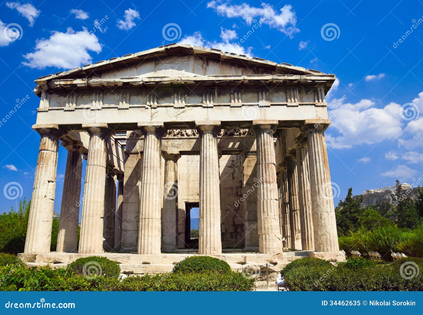 Ancient Agora at Athens, Greece Stock Image - Image of landmark, europe ...