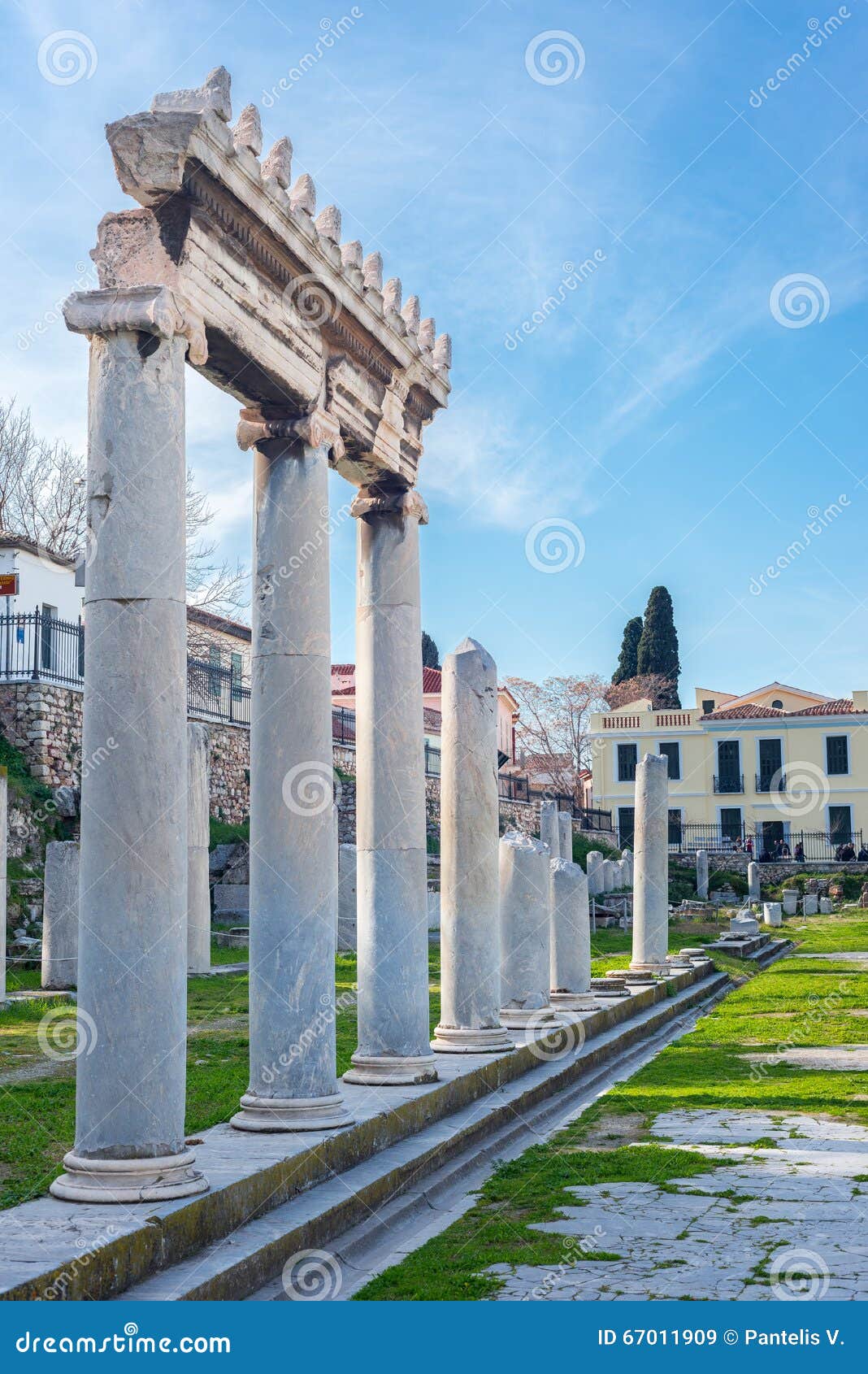 Ancient Agora of Athens editorial stock image. Image of travel - 67011909