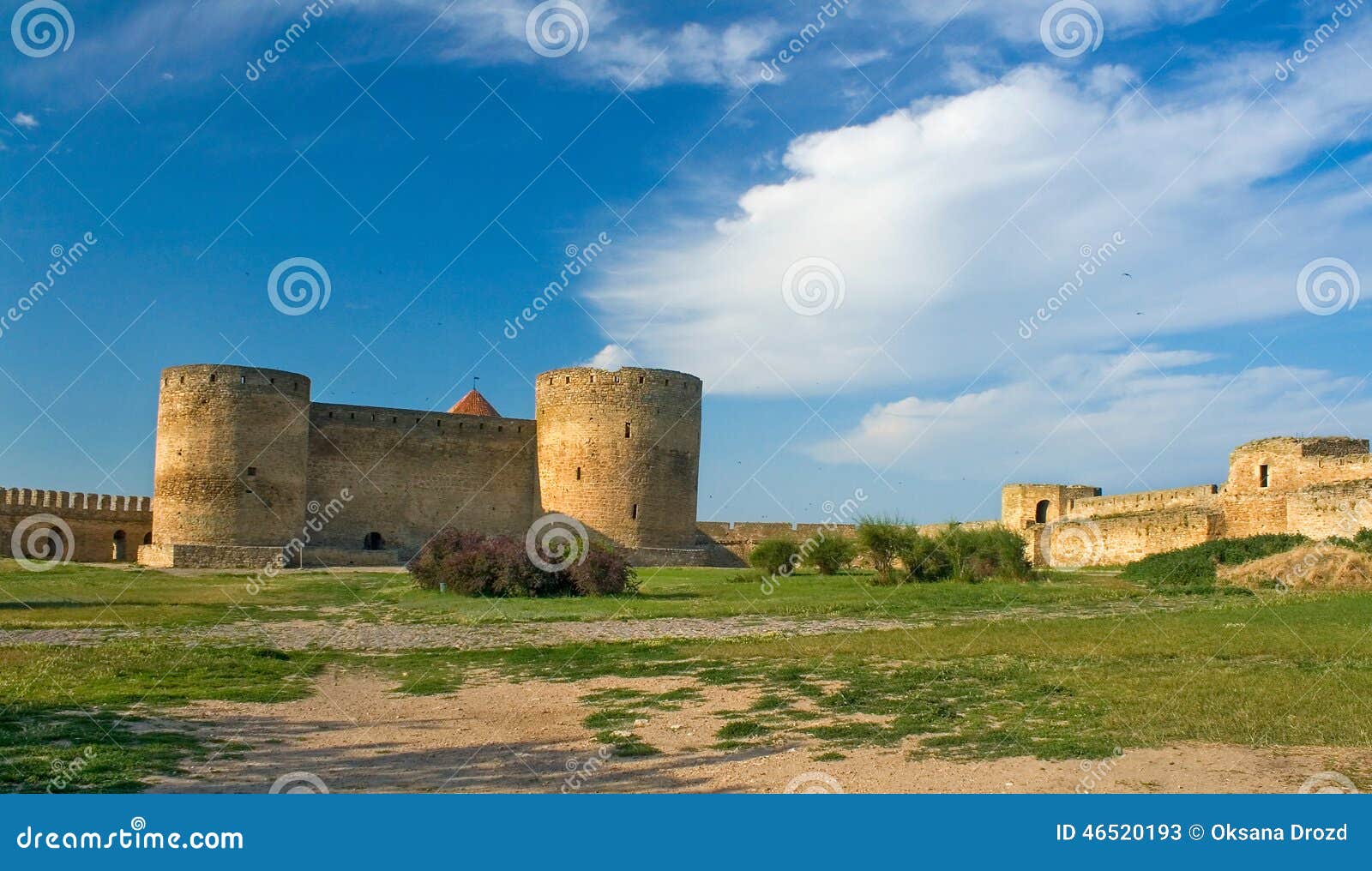 Ancient Akkerman Fortress, Ukraine Stock Image - Image of brick, arrow ...