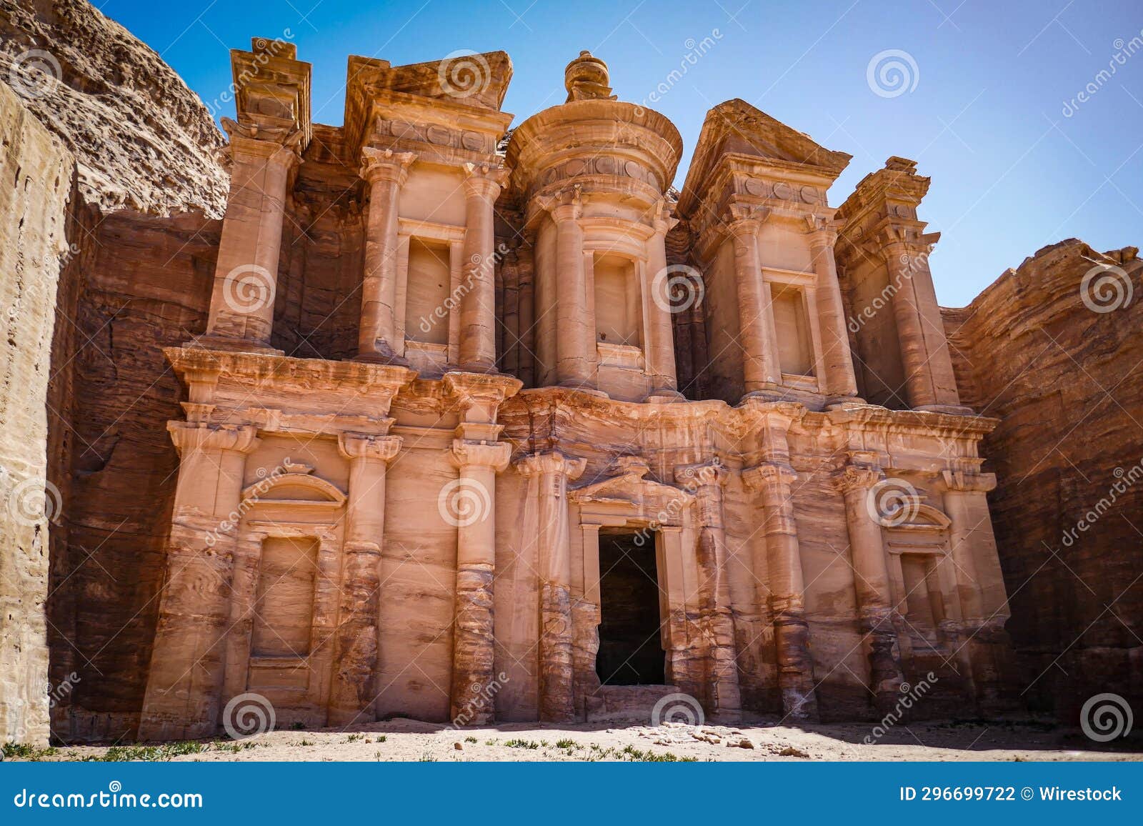 Ancient Al-Dayr Monastery in Petra, Jordan during the Daytime Stock ...