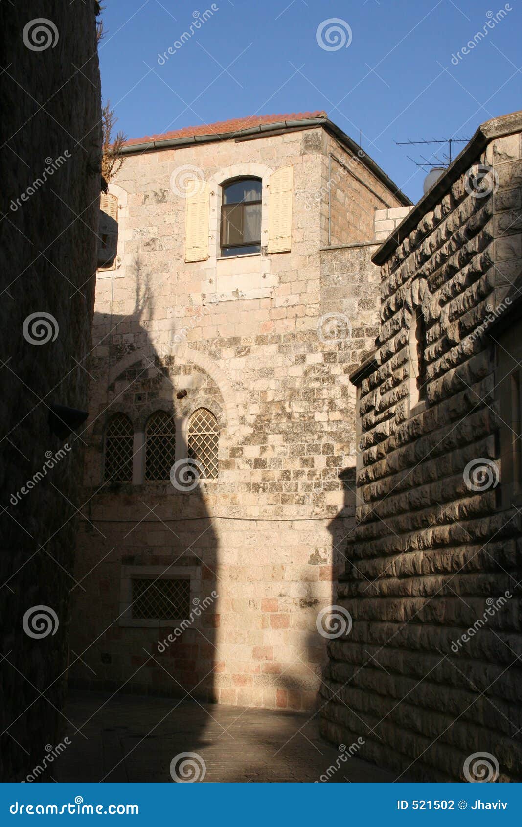 Ancient Alley in Jerusalem stock photo. Image of alley - 521502