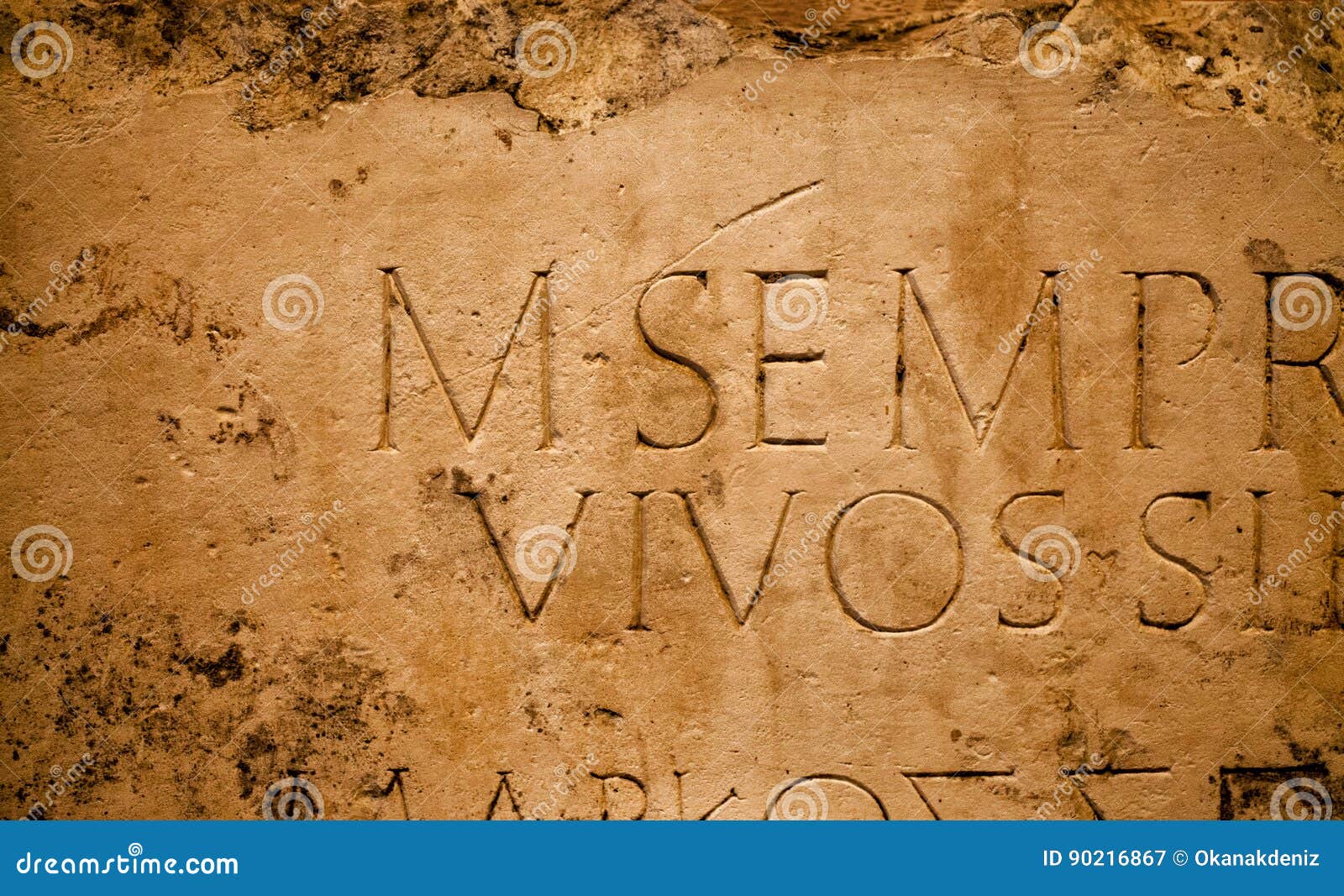 Ancient Alphabets on Marble Background Stock Image - Image of drawing ...