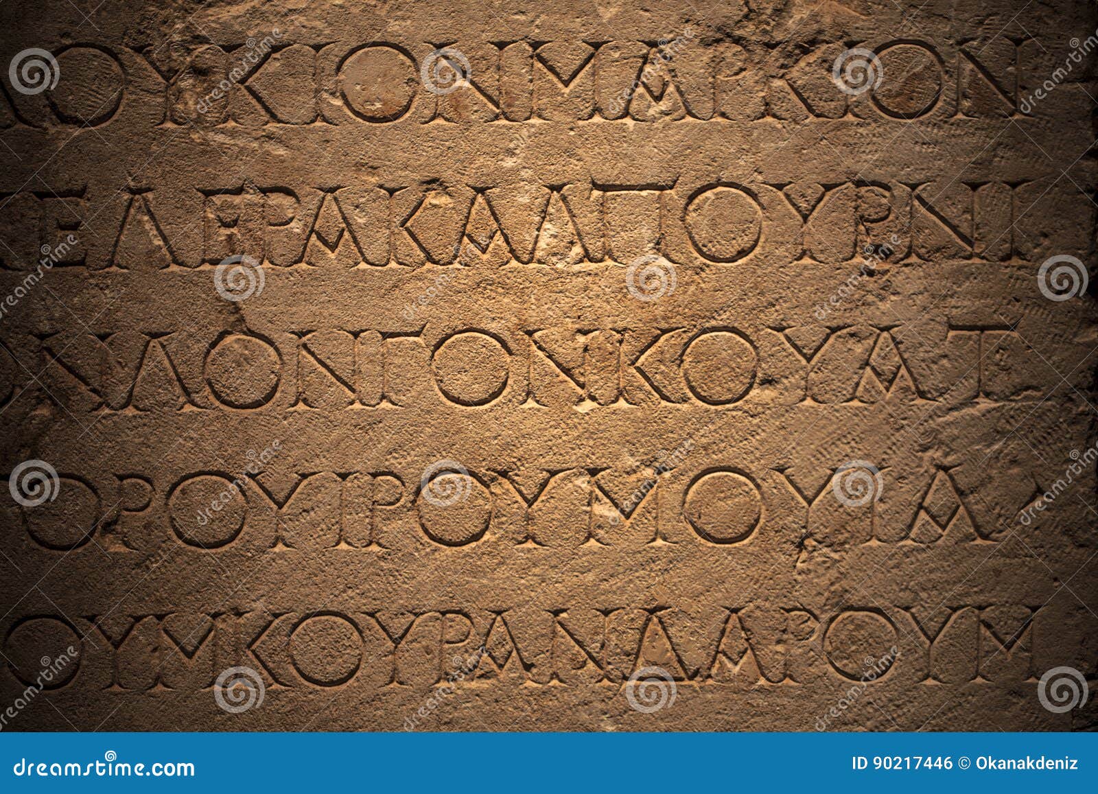 Ancient Alphabets On Marble Background Stock Photo | CartoonDealer.com ...