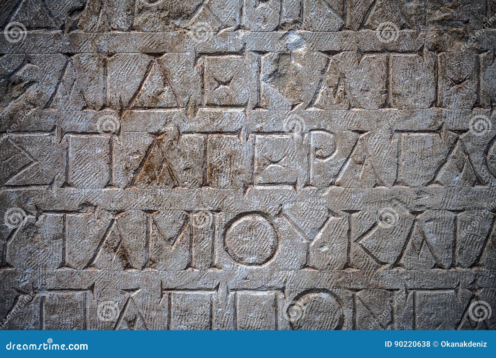 Ancient Alphabets on Marble Background Stock Photo - Image of carving ...