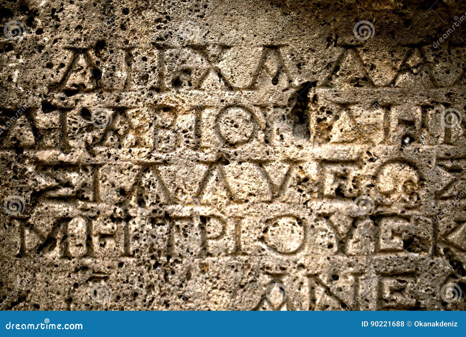 Ancient Alphabets On Marble Background Stock Photo | CartoonDealer.com ...