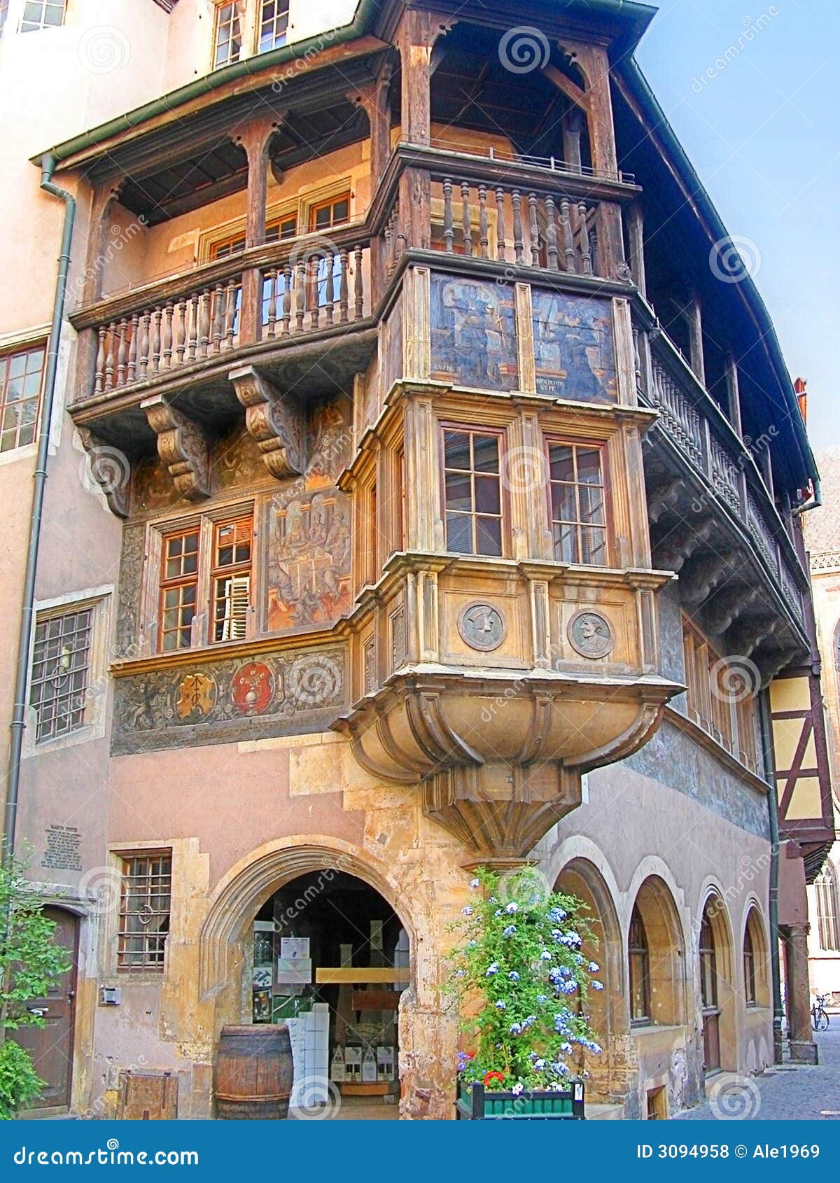 Ancient Alsacian House stock photo. Image of building - 3094958