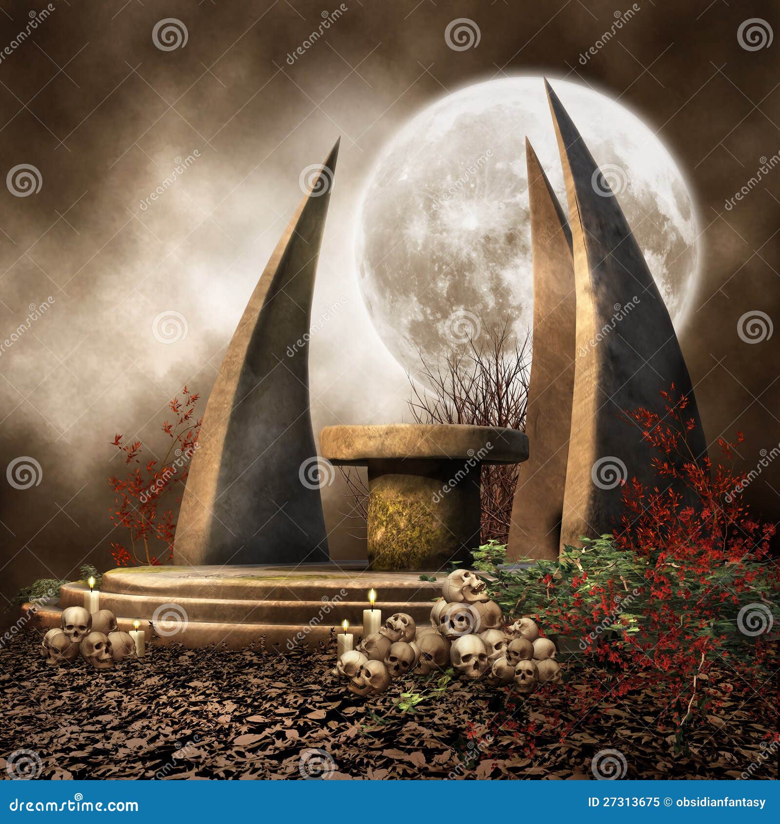 Ancient Altar With Stones Royalty Free Stock Photo - Image: 27313675