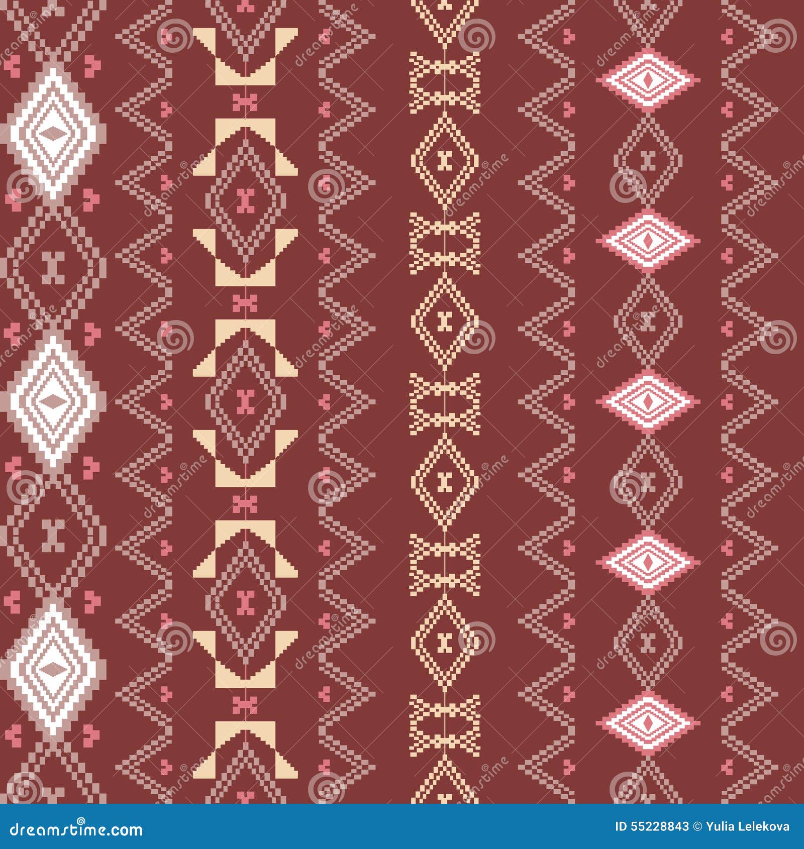 Ancient American Indian Pattern Stock Vector - Illustration of folklore ...