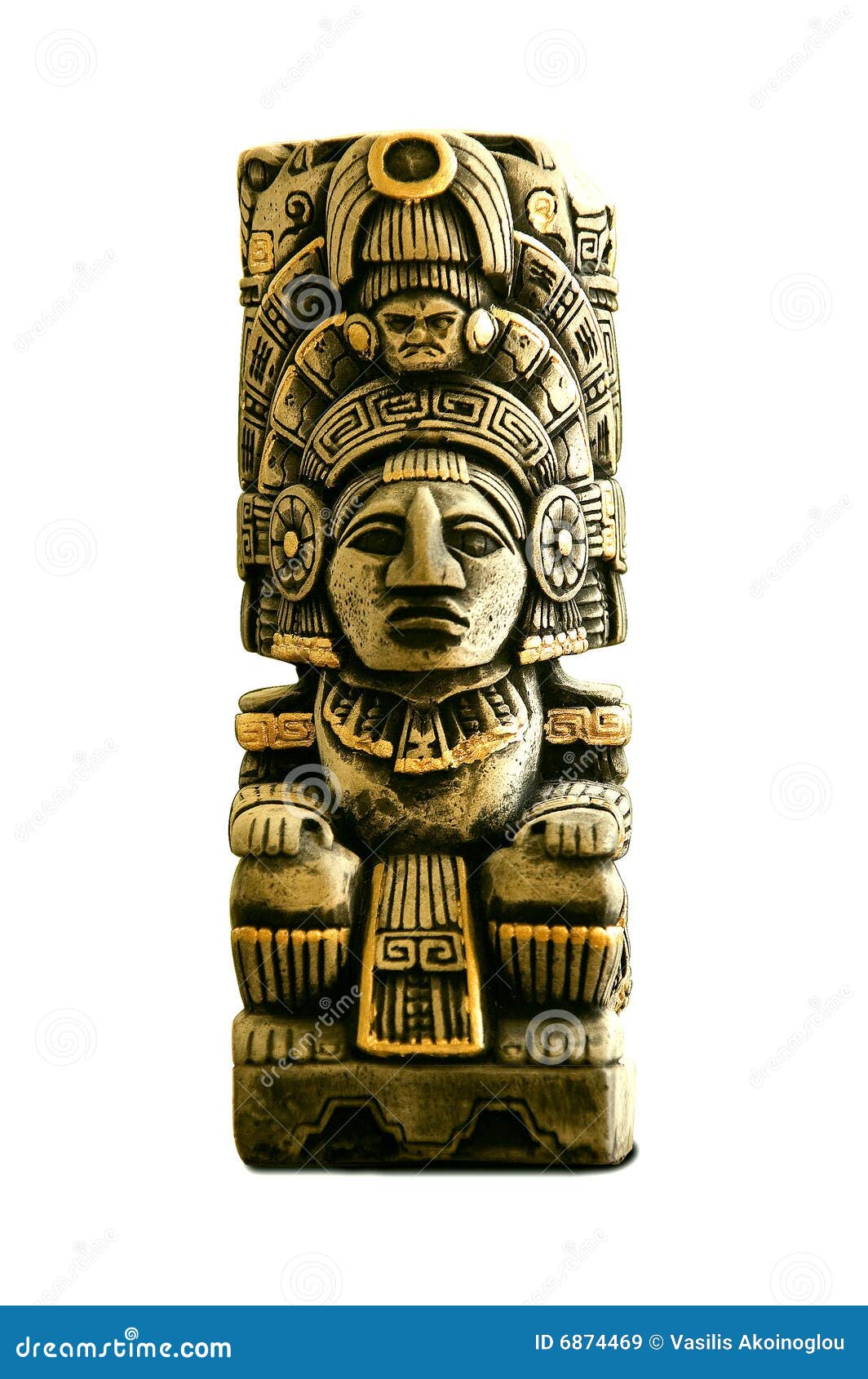 Ancient American Indian Totem Stock Image - Image of american, rock ...