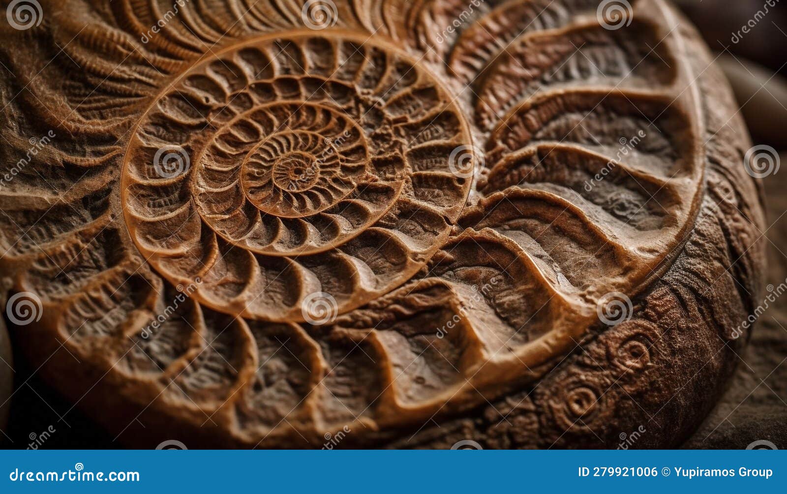 Ancient Ammonite Fossil, Extinct Animal Shell, Beauty in Nature ...