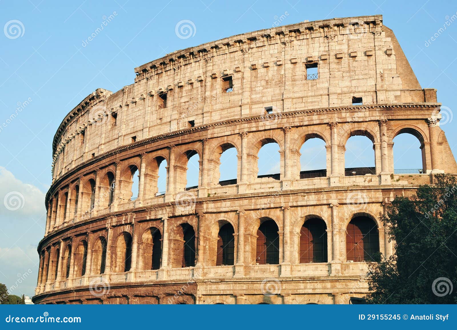 Ancient Amphitheater stock image. Image of coliseum, famous - 29155245