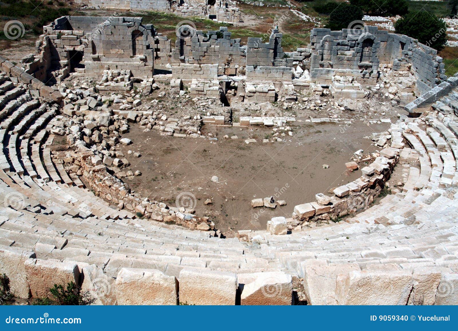 Ancient amphitheater stock photo. Image of archeology - 9059340