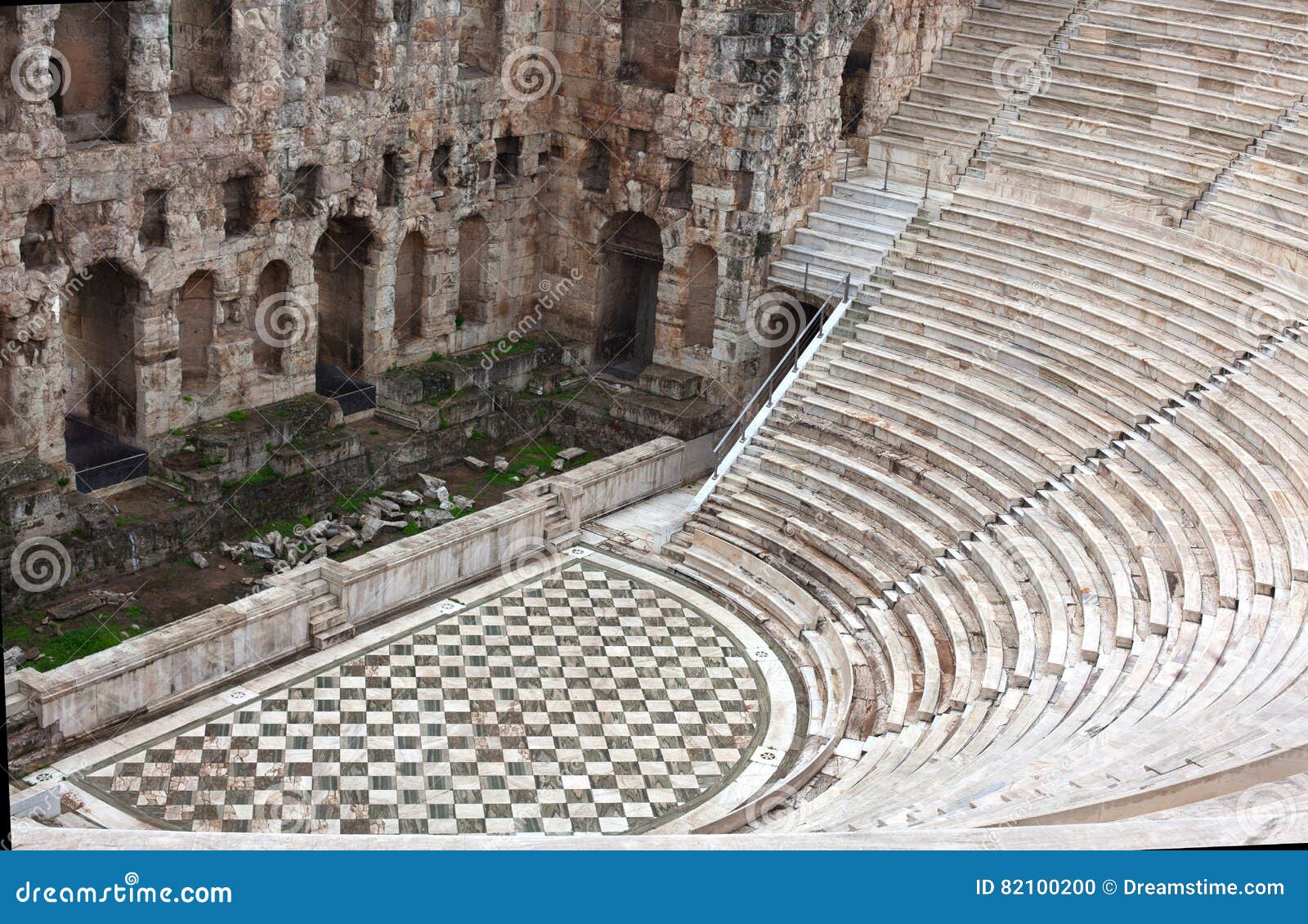 Ancient amphitheater. stock photo. Image of europe, stage - 82100200