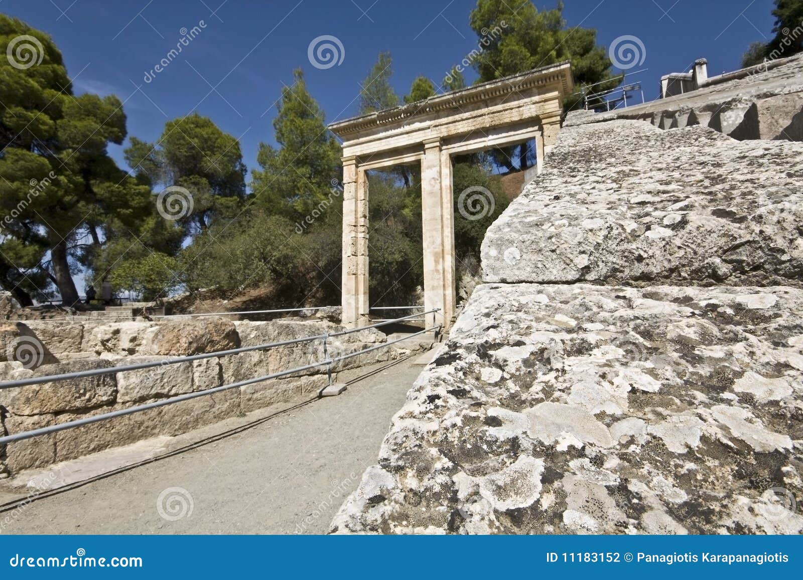 Ancient Amphitheater Of Epidaurus At Greece Royalty-Free Stock Image ...