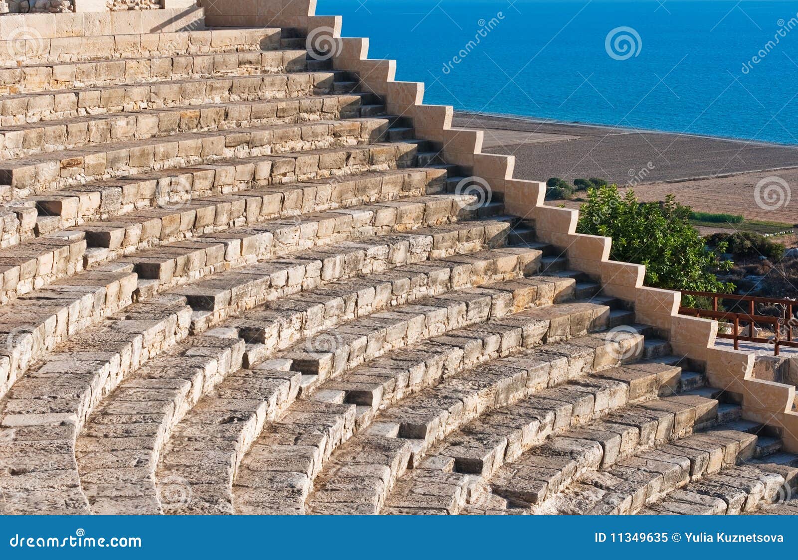 Ancient Amphitheater at Kourion, Cyrpus Stock Image - Image of outdoors ...