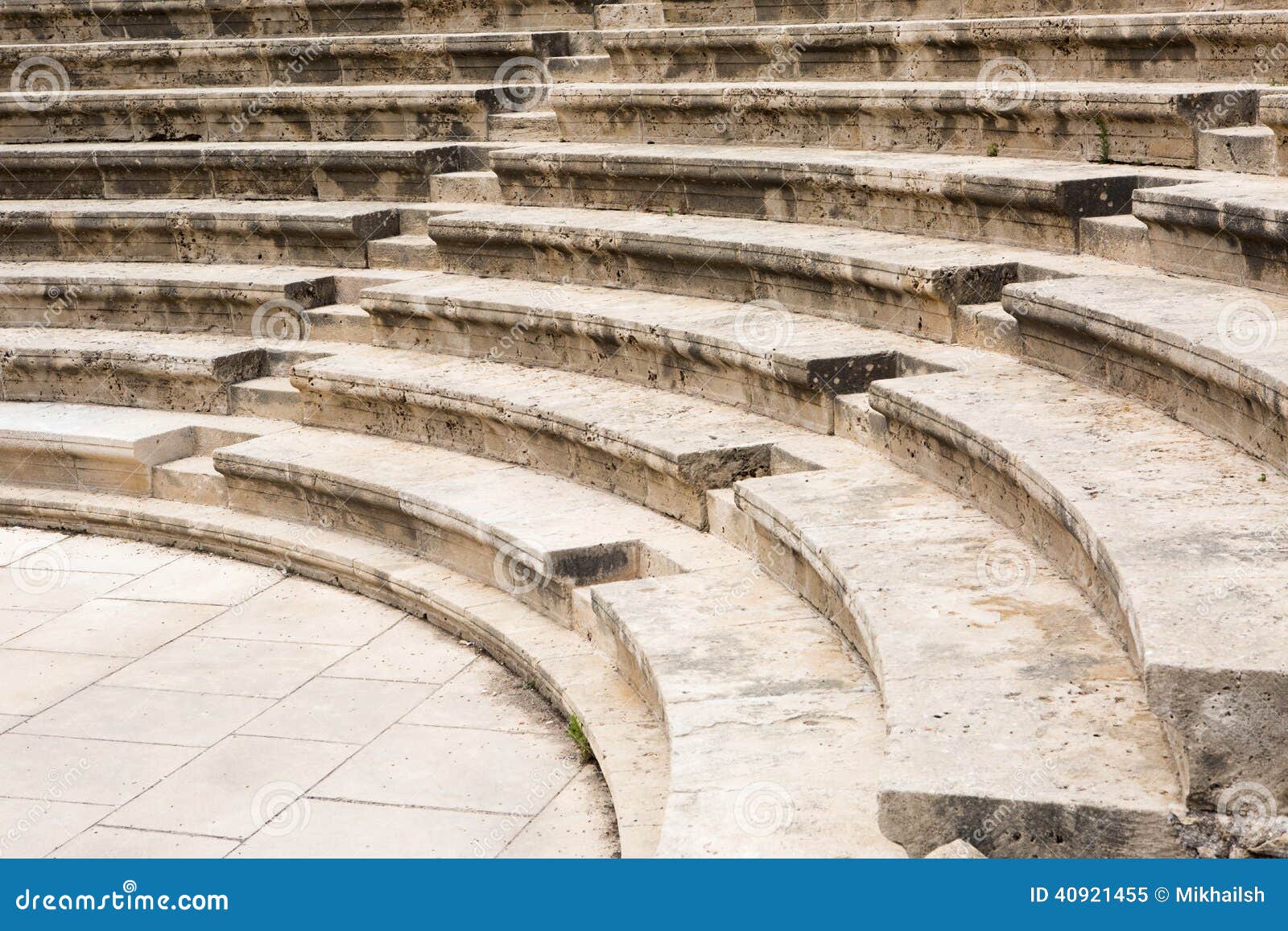 Ancient Amphitheater Rows Background Stock Image - Image of greek ...
