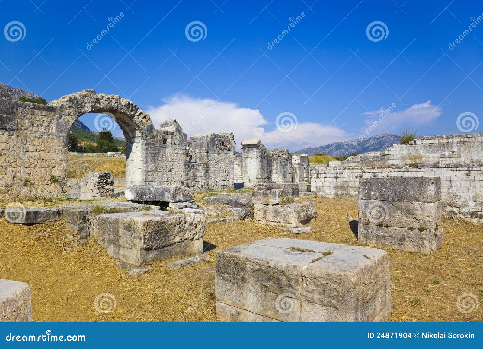 Ancient Amphitheater Of Epidaurus At Greece Stock Photography ...