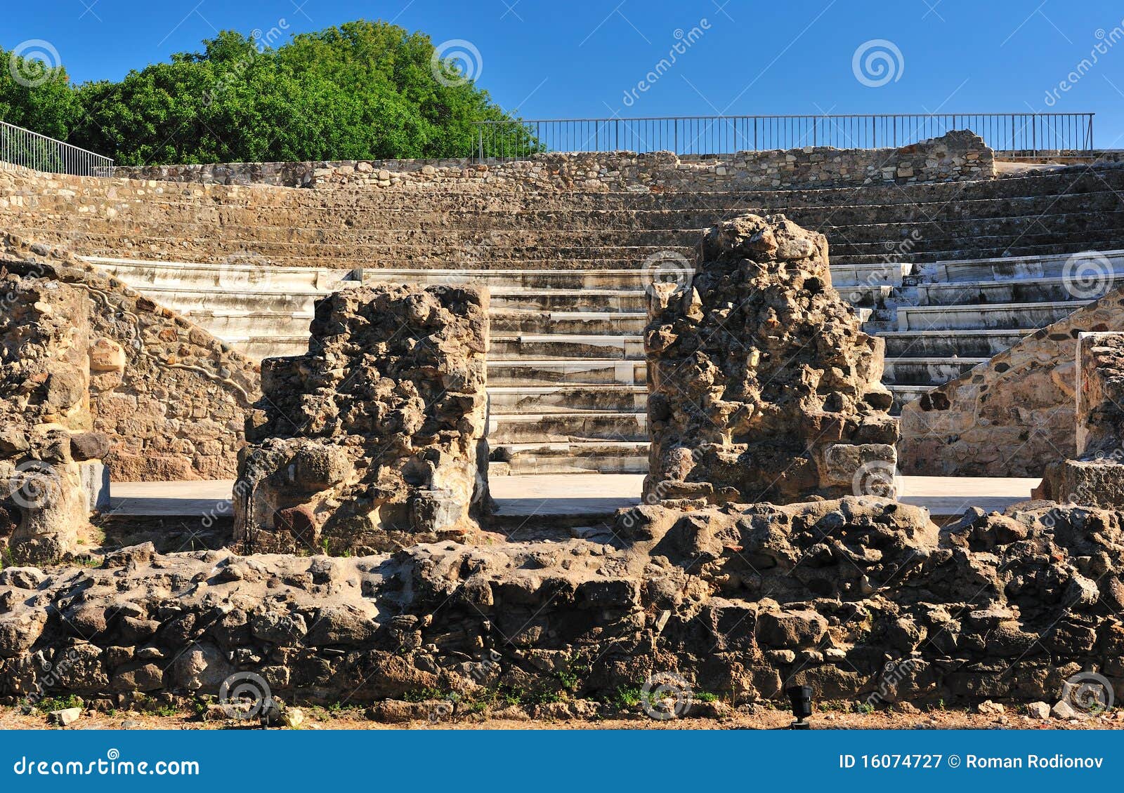 Ancient amphitheatre stock image. Image of theatre, mediterranean ...