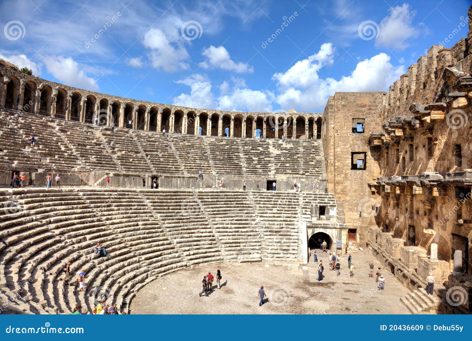 Ancient amphitheatre editorial stock image. Image of turkey - 20436609
