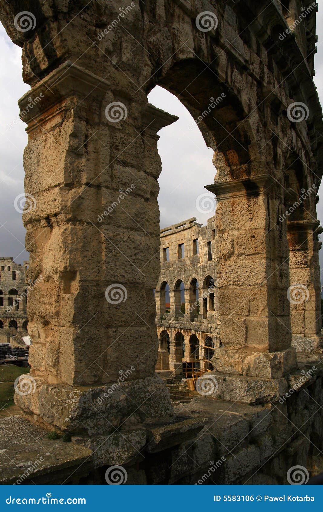 Ancient amphitheatre stock photo. Image of game, colosseum - 5583106