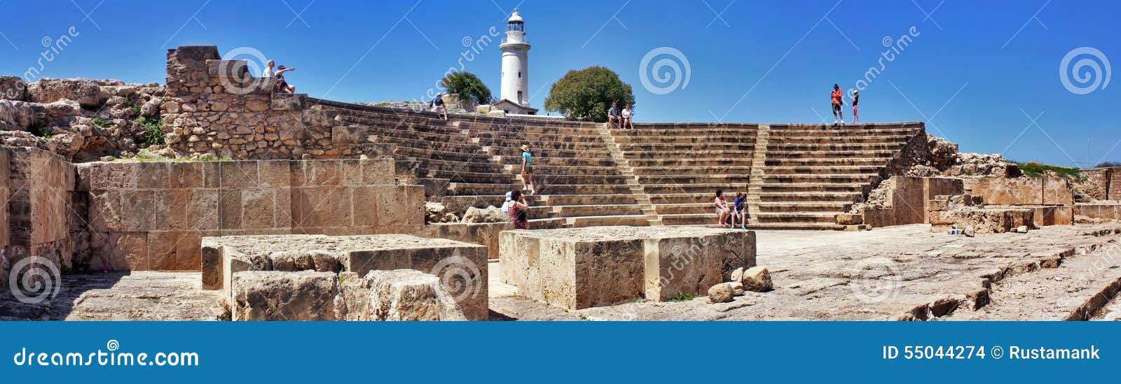 The Ancient Amphitheatre in Paphos, Cyprus Editorial Stock Image ...