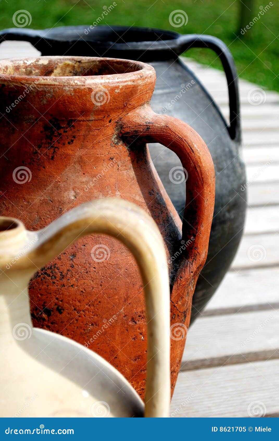 Ancient amphora end pots stock image. Image of pithoi - 8621705