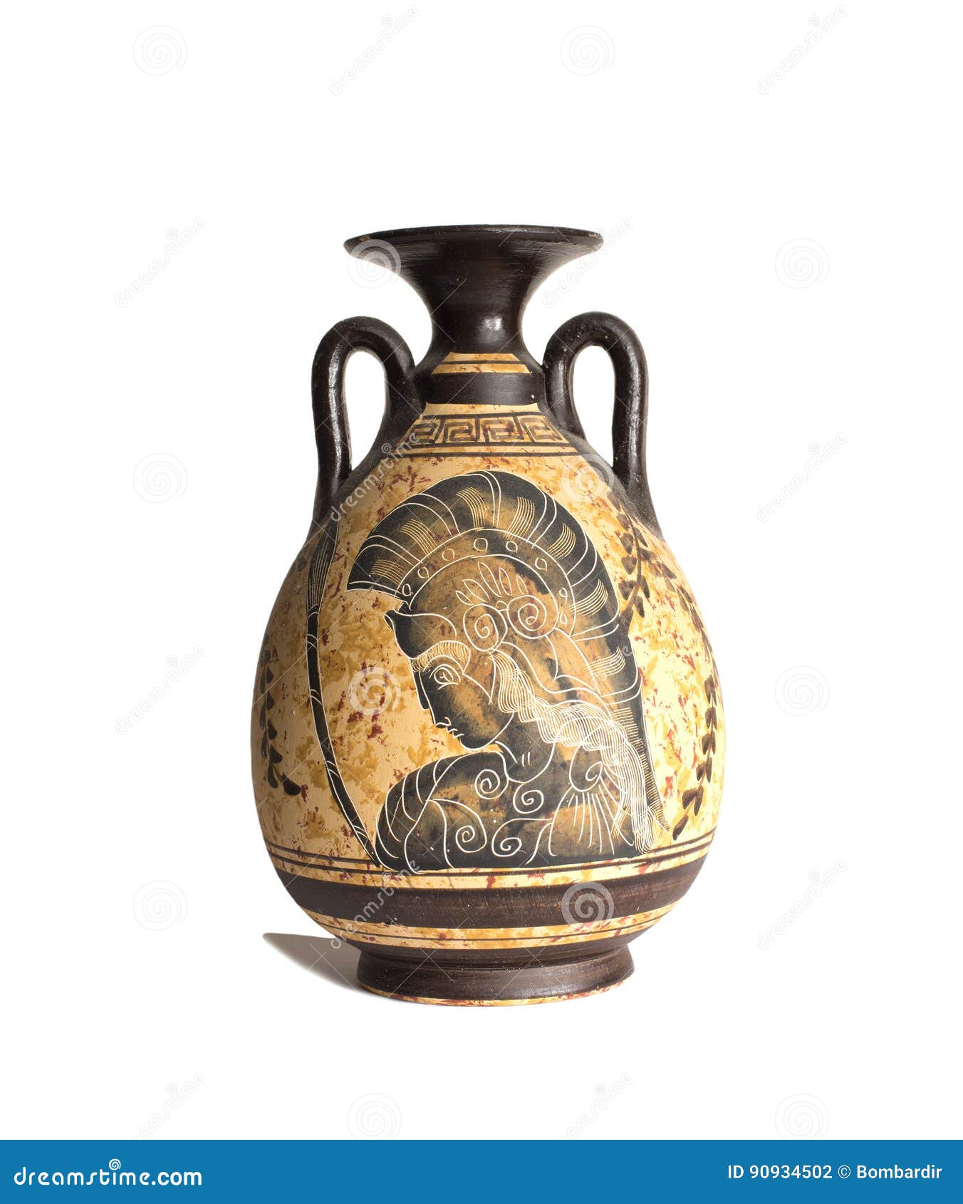 Ancient amphora for wine stock photo. Image of dishes - 90934502
