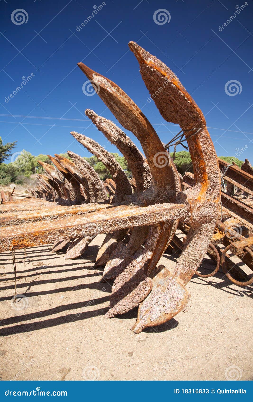 Ancient anchors stock image. Image of boat, oxide, anchor - 18316833