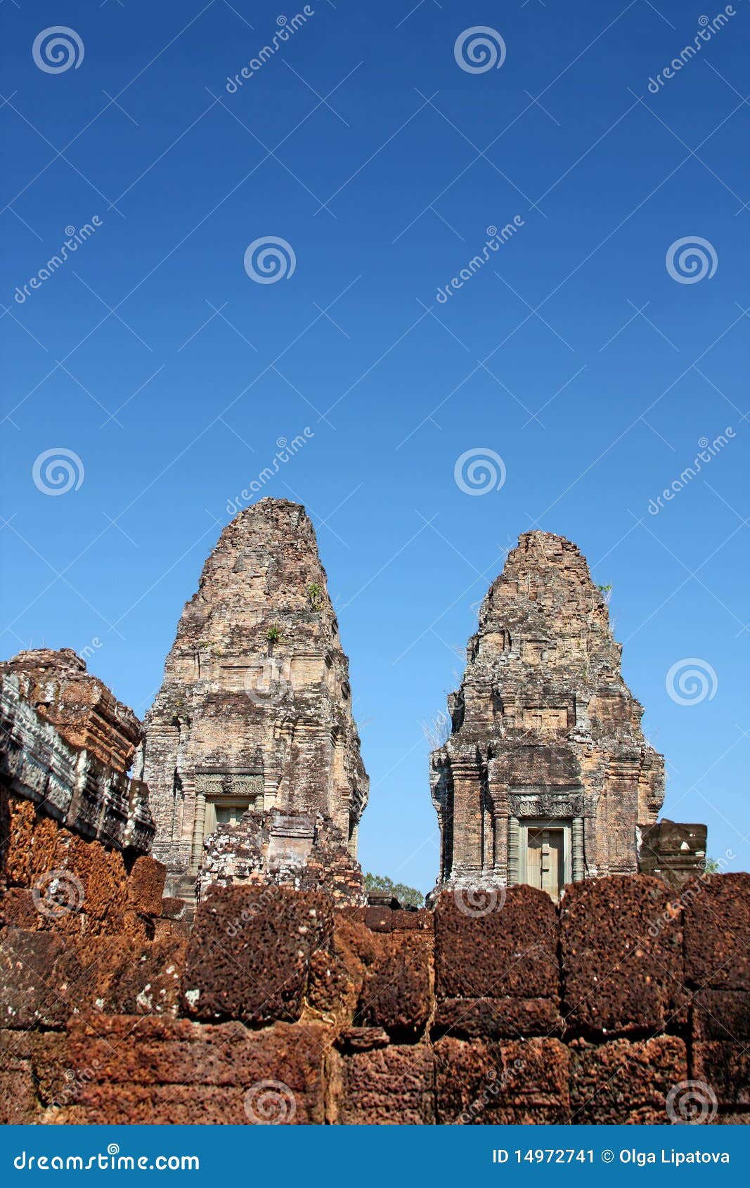 Ancient Angkor stock image. Image of cambodia, landmark - 14972741