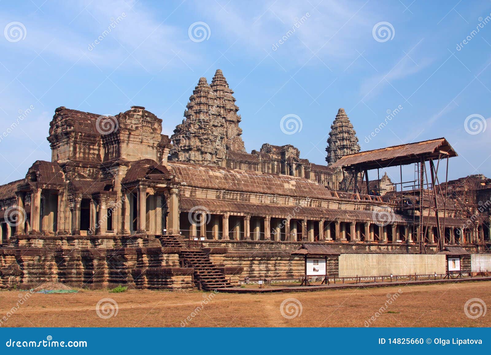 Ancient Angkor Wat stock photo. Image of destinations - 14825660