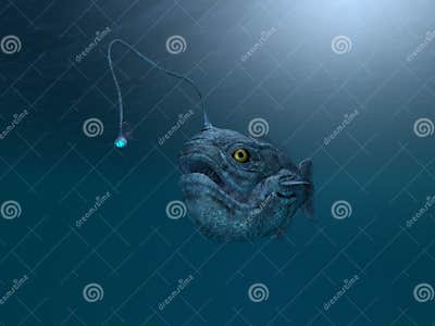 Ancient angler fish stock illustration. Illustration of monster - 45105272