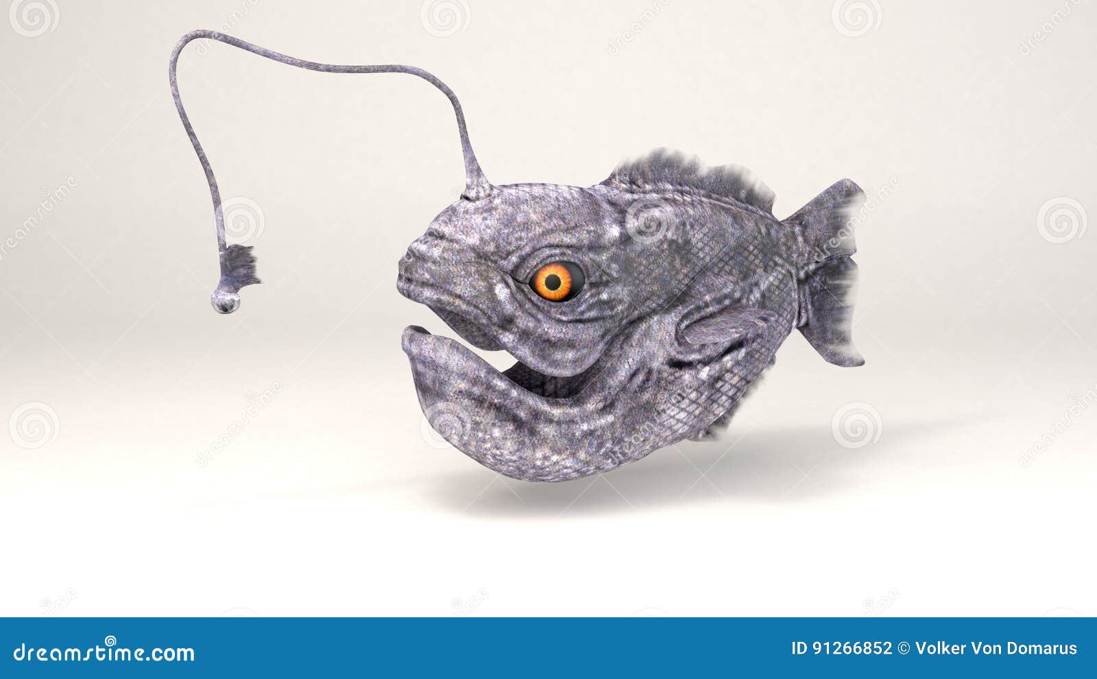 Ancient Angler Fish-Dinosaur Royalty-Free Illustration | CartoonDealer ...